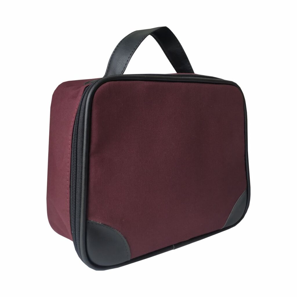 Necessaire Tipo Maleta nº 4 com lona de algodão, e bolsos internos